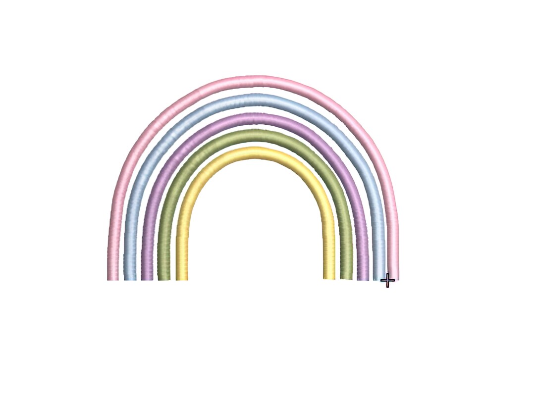 Rainbow 2 Embroidery Design File - Etsy