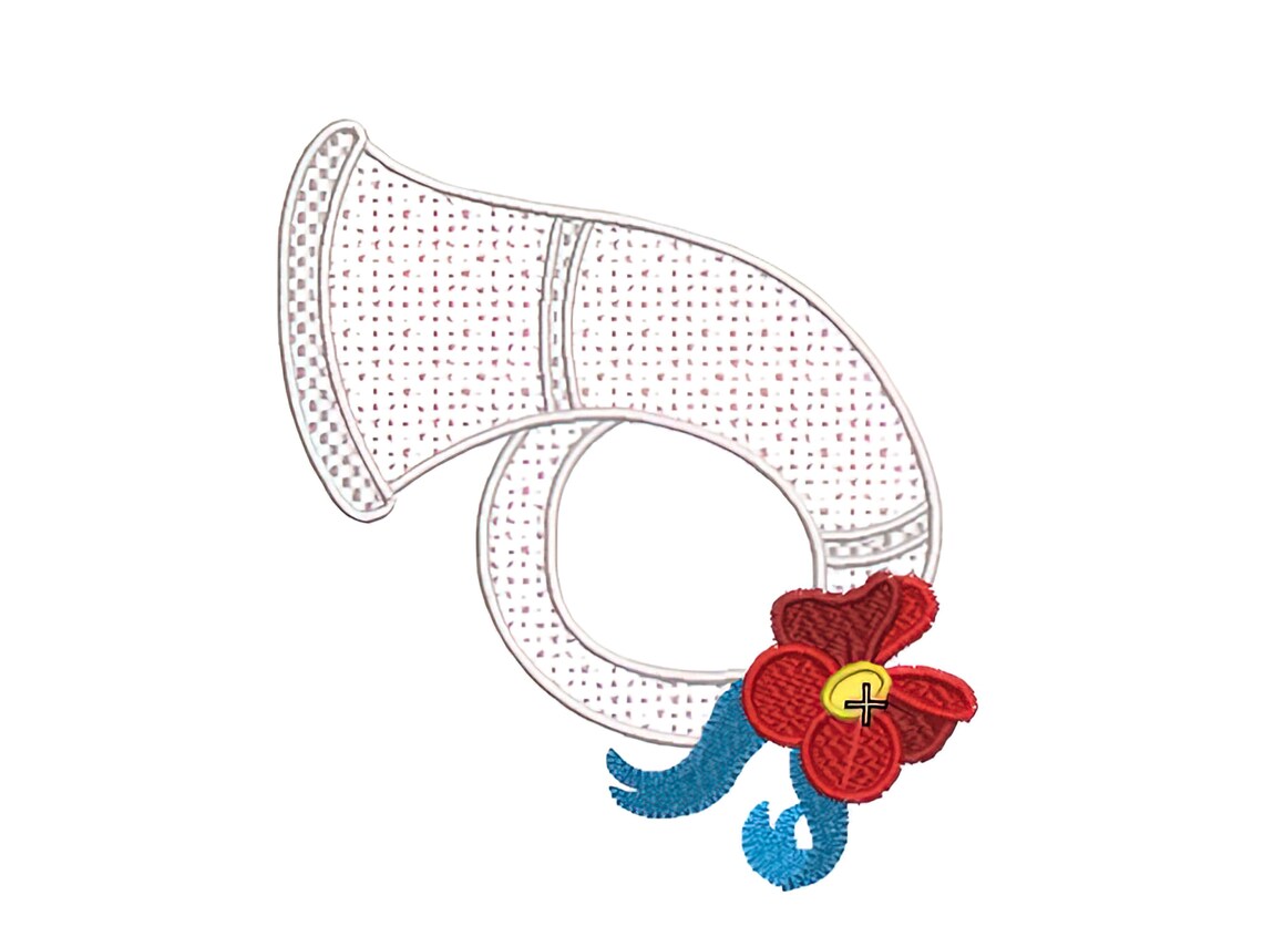 Cute Instrument Embroidery Design File - Etsy