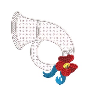 Cute Instrument Embroidery Design File - Etsy