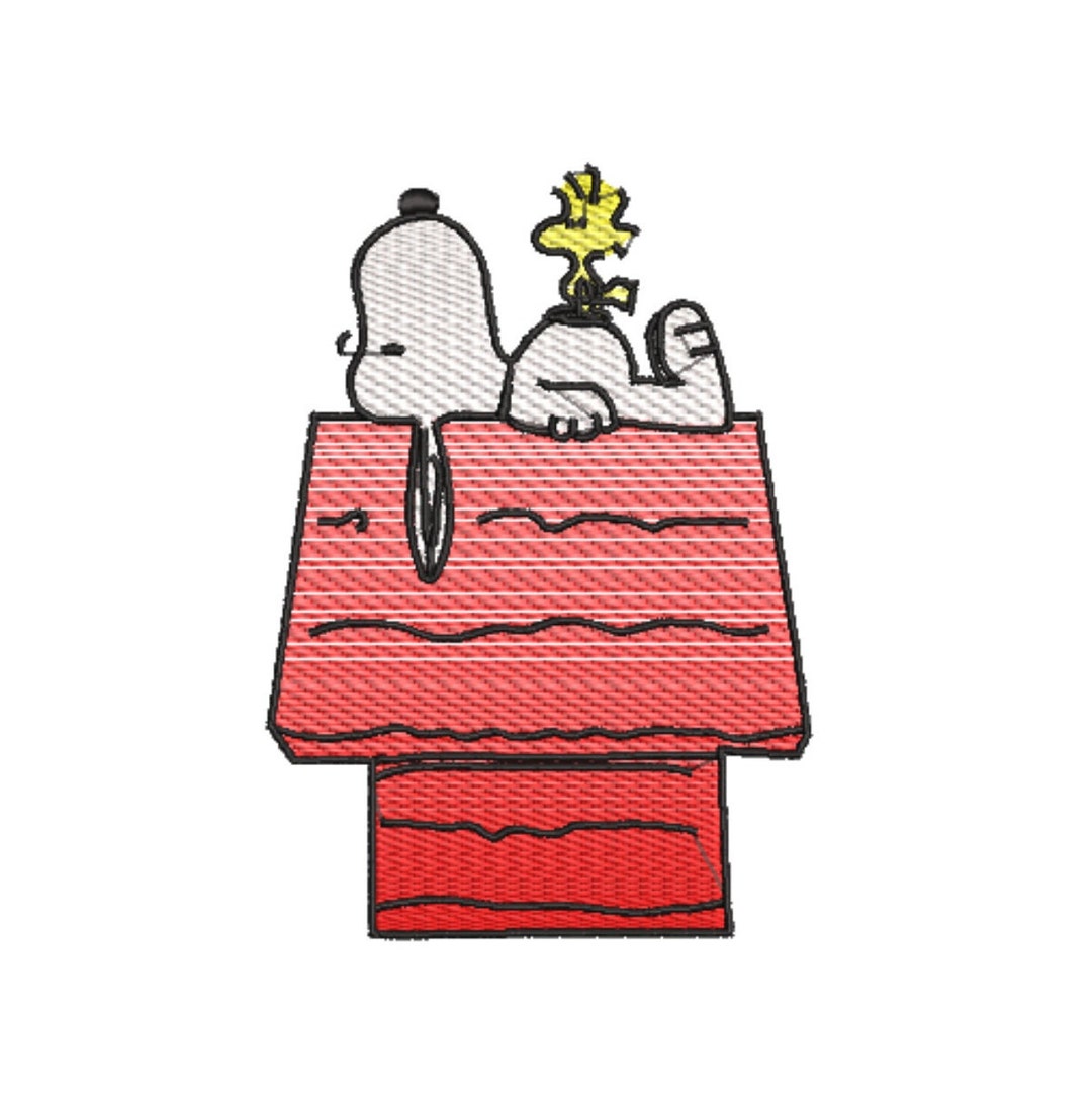 Sleeping Snoopy Embroidery Design File - Etsy