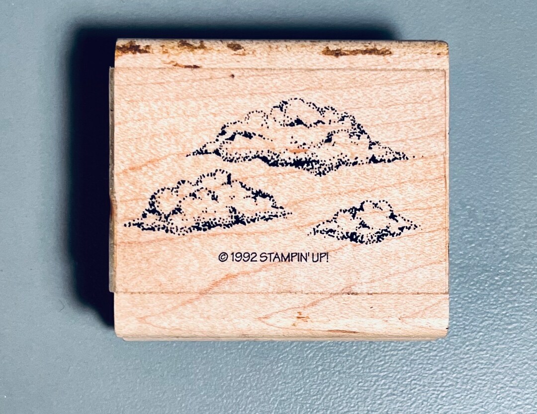 Rubber Stamp Clouds Floating Wherever You Want by Stampin up 1992 - Etsy
