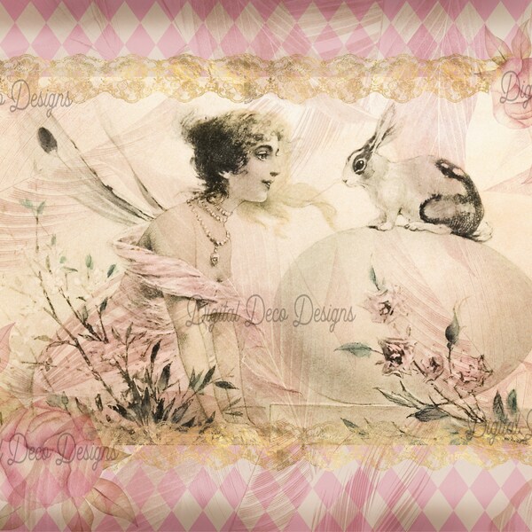 Antique Rabbit Decoupage Paper - Etsy