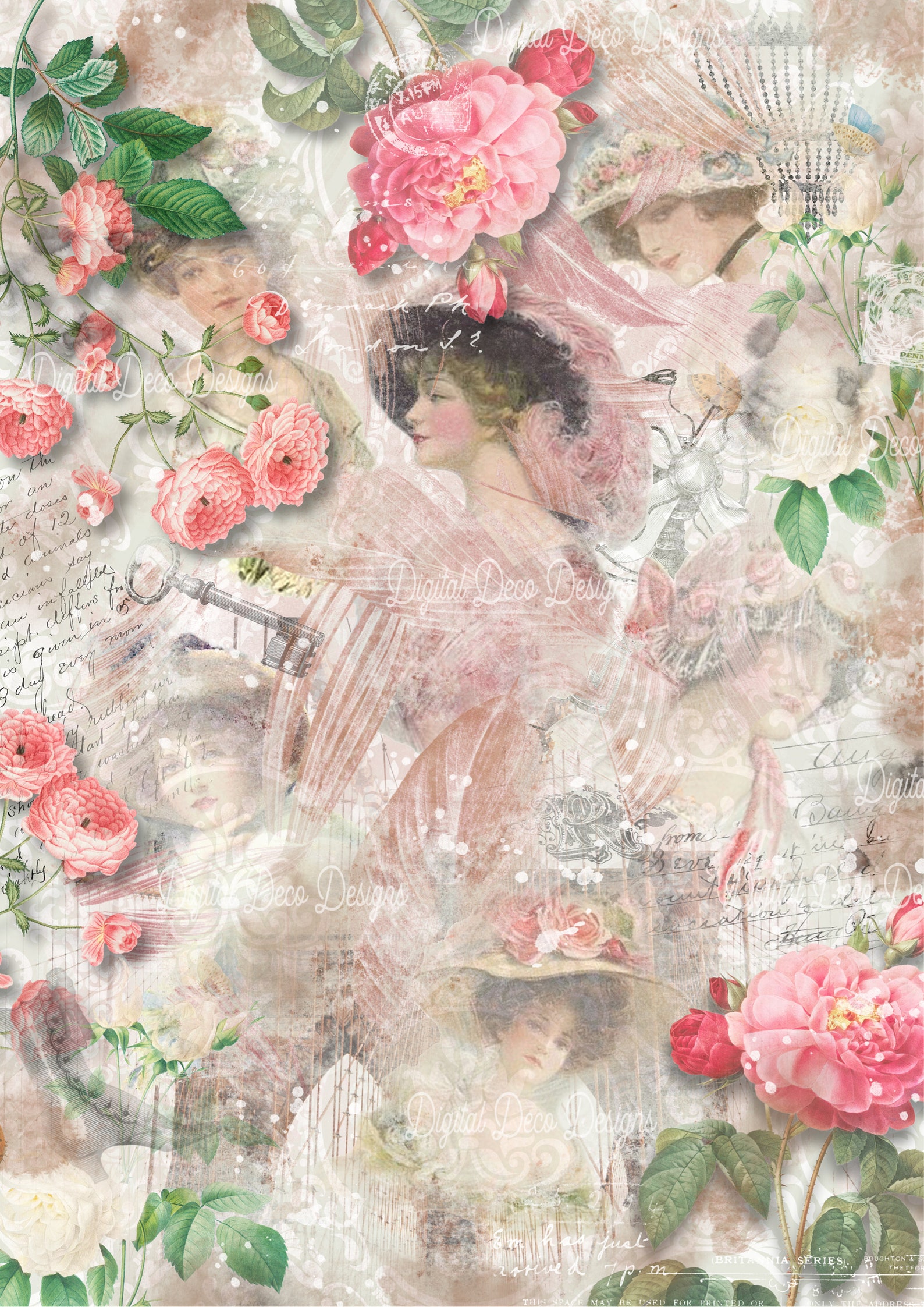 Printable Decoupage Paperinstant - Etsy