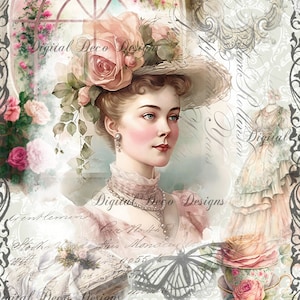 Victorian Bundle z057a4a3craftsrice Paperdiywall Artjunk ...