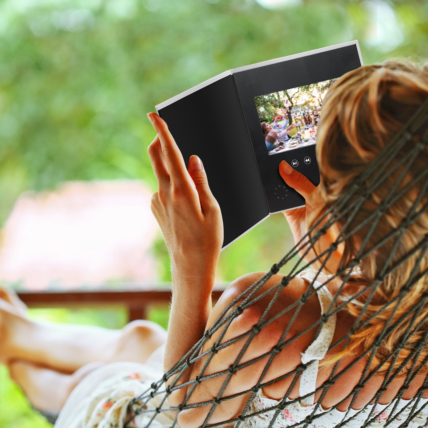 Wedding Digital Video Book Album - HD Screen Linen Cover With "our ...