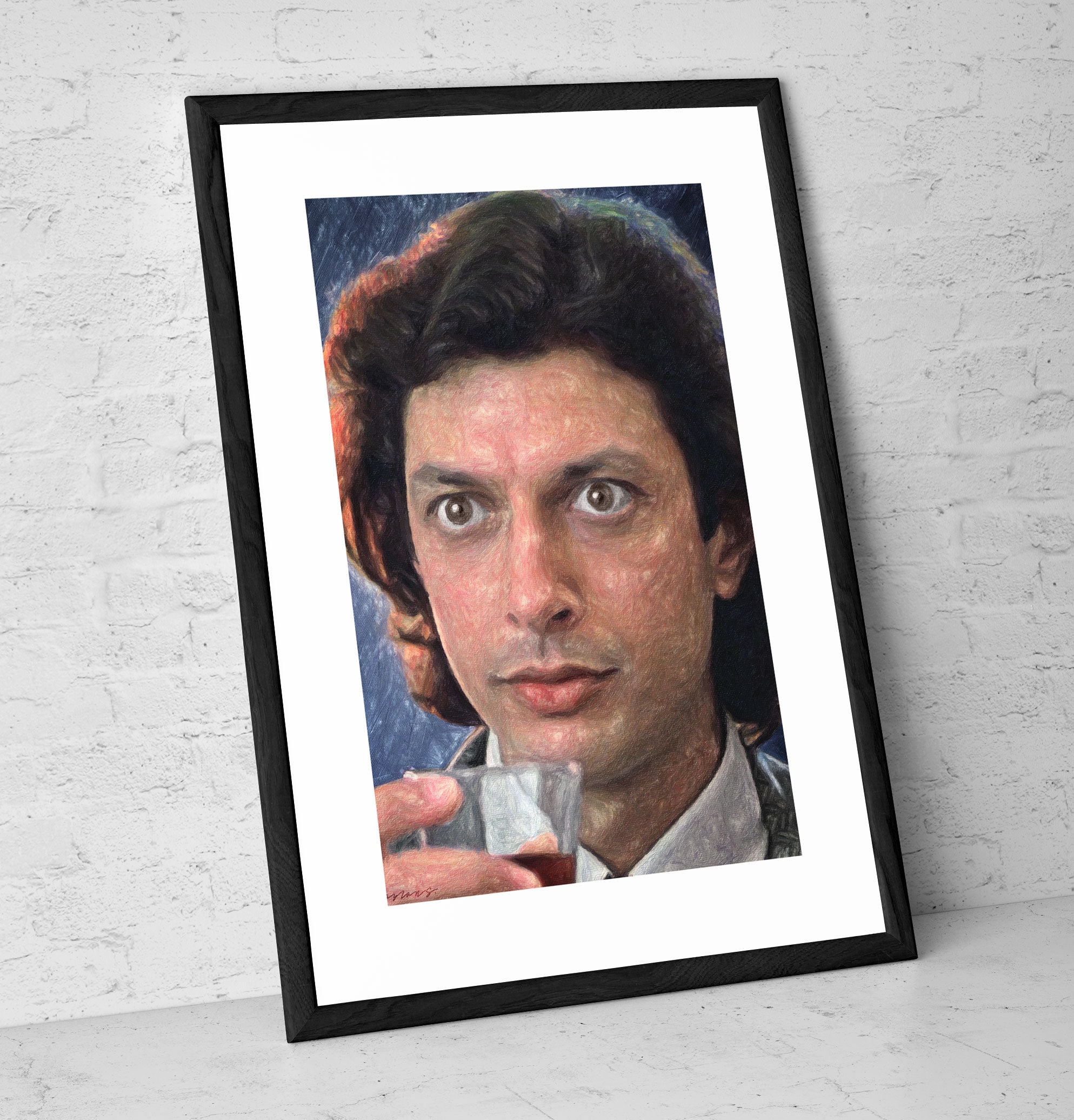 Jeff Goldblum as Seth Brundle the Fly Movie Art Painting Art Print Jeff ...