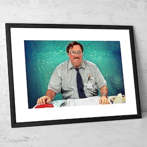 Milton - Office Space - Illustration - Movie Poster - Red Stapler ...