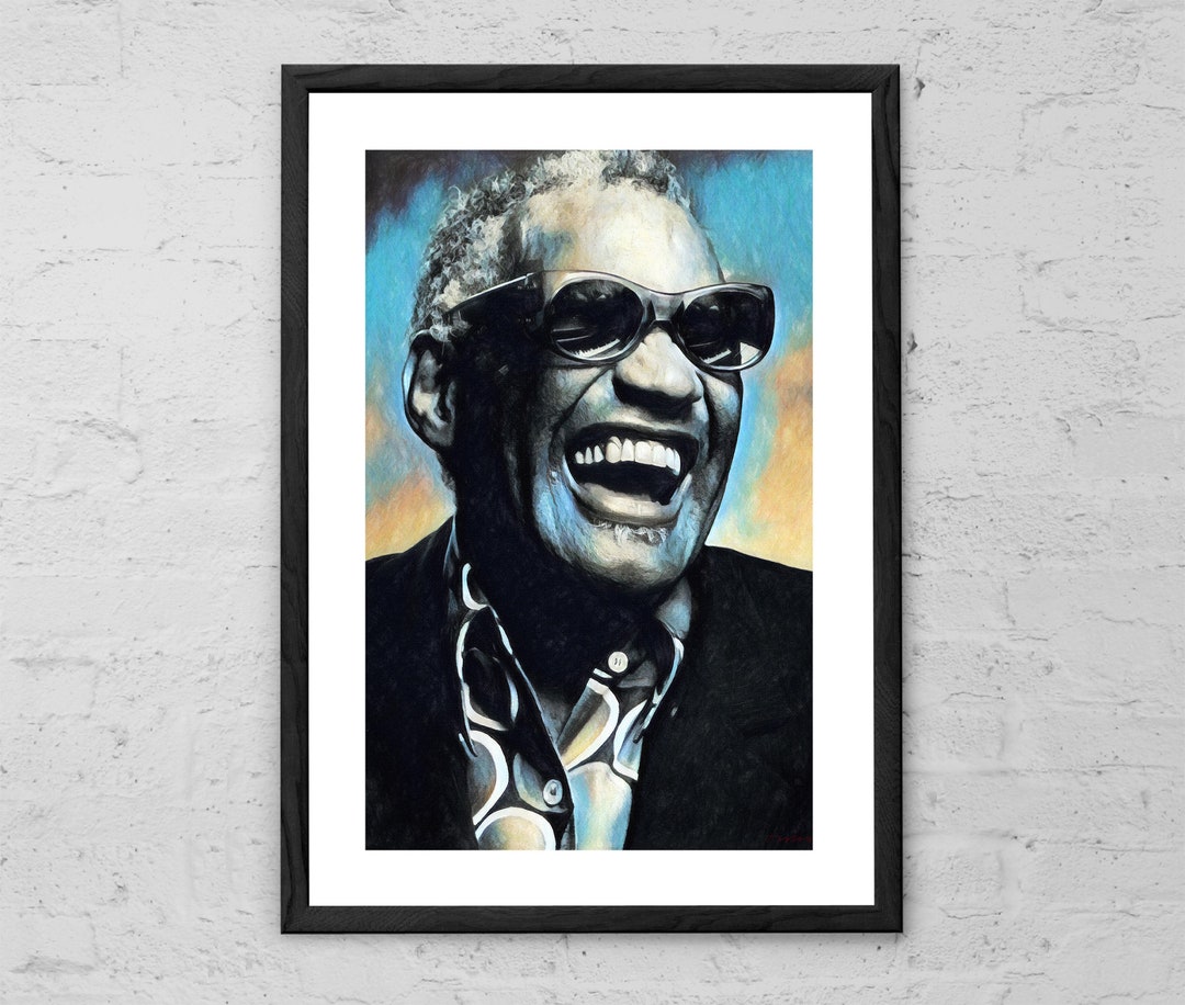 Ray Charles - Painting - Ray Charles Art Print - Music Poster - Ray ...