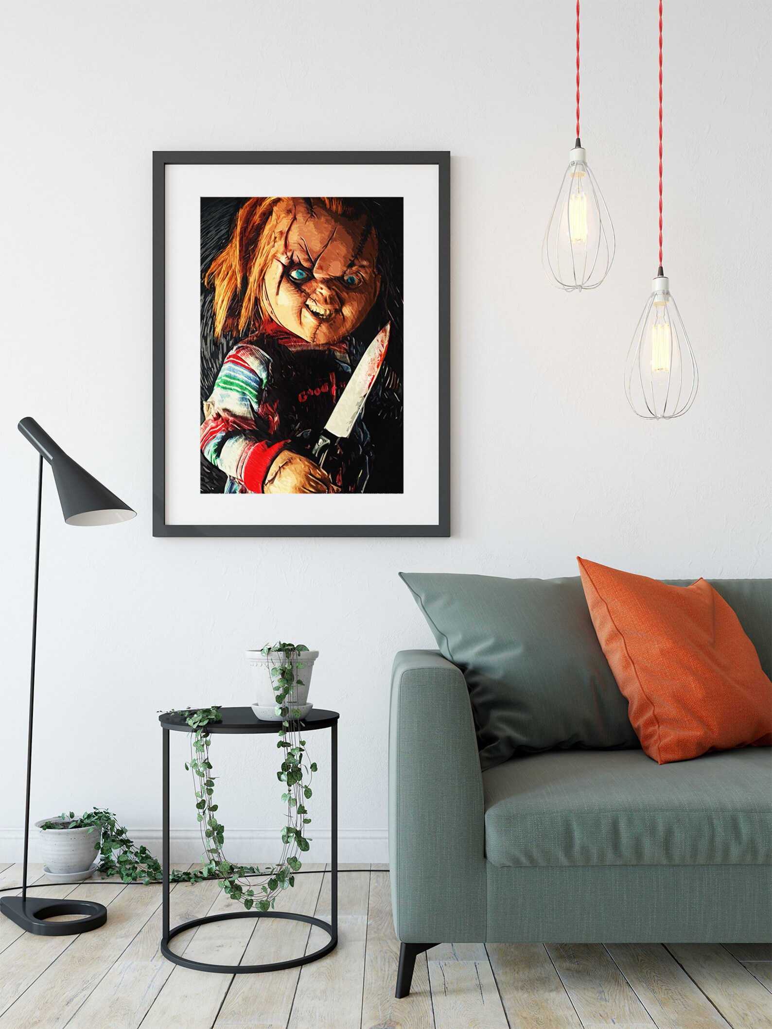 Chucky Illustration Chucky Doll Art Print Horror Childs Play Chucky ...