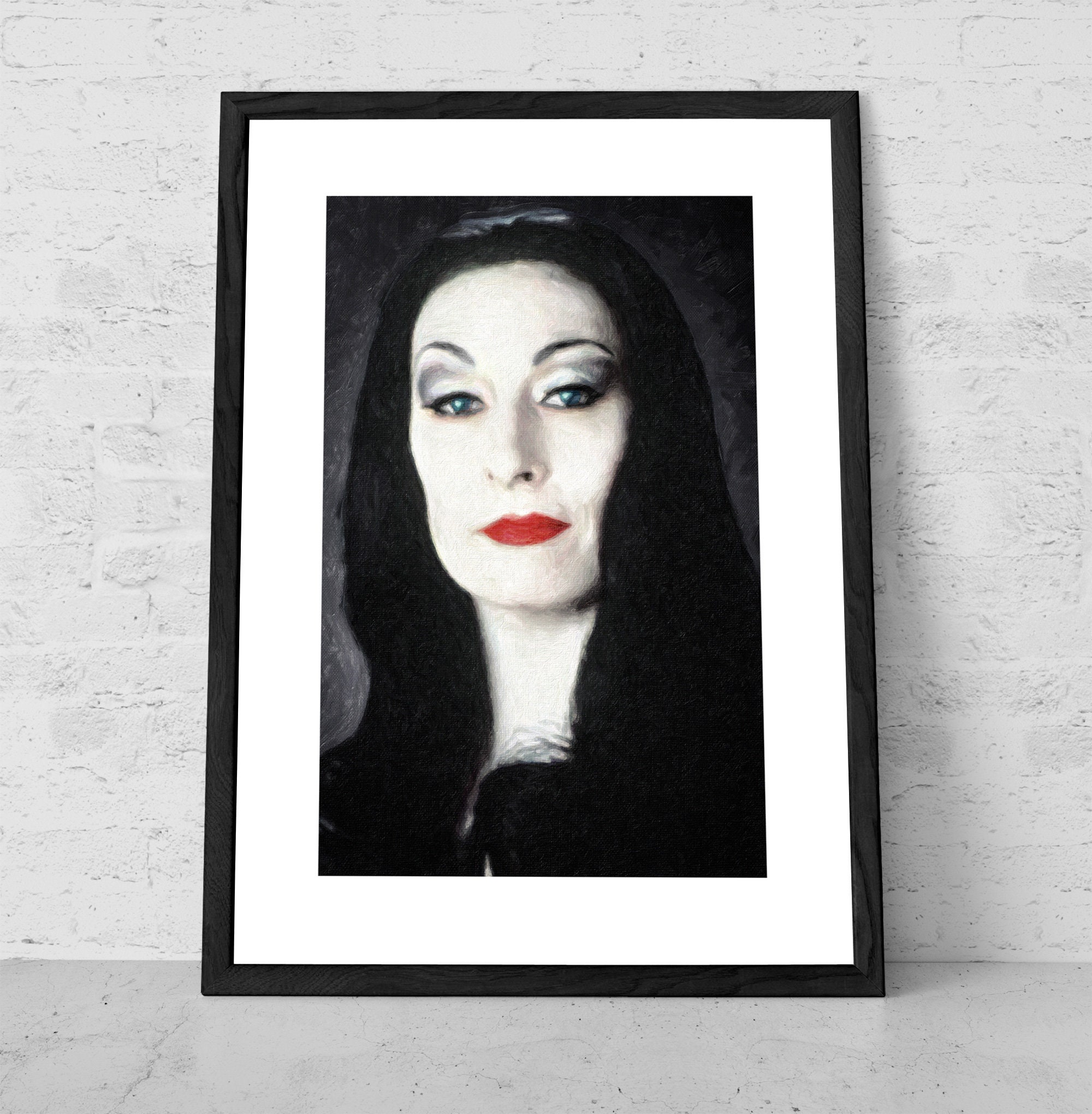 Morticia Addams - the Addams Family - Painting - Movie Poster - Horror ...