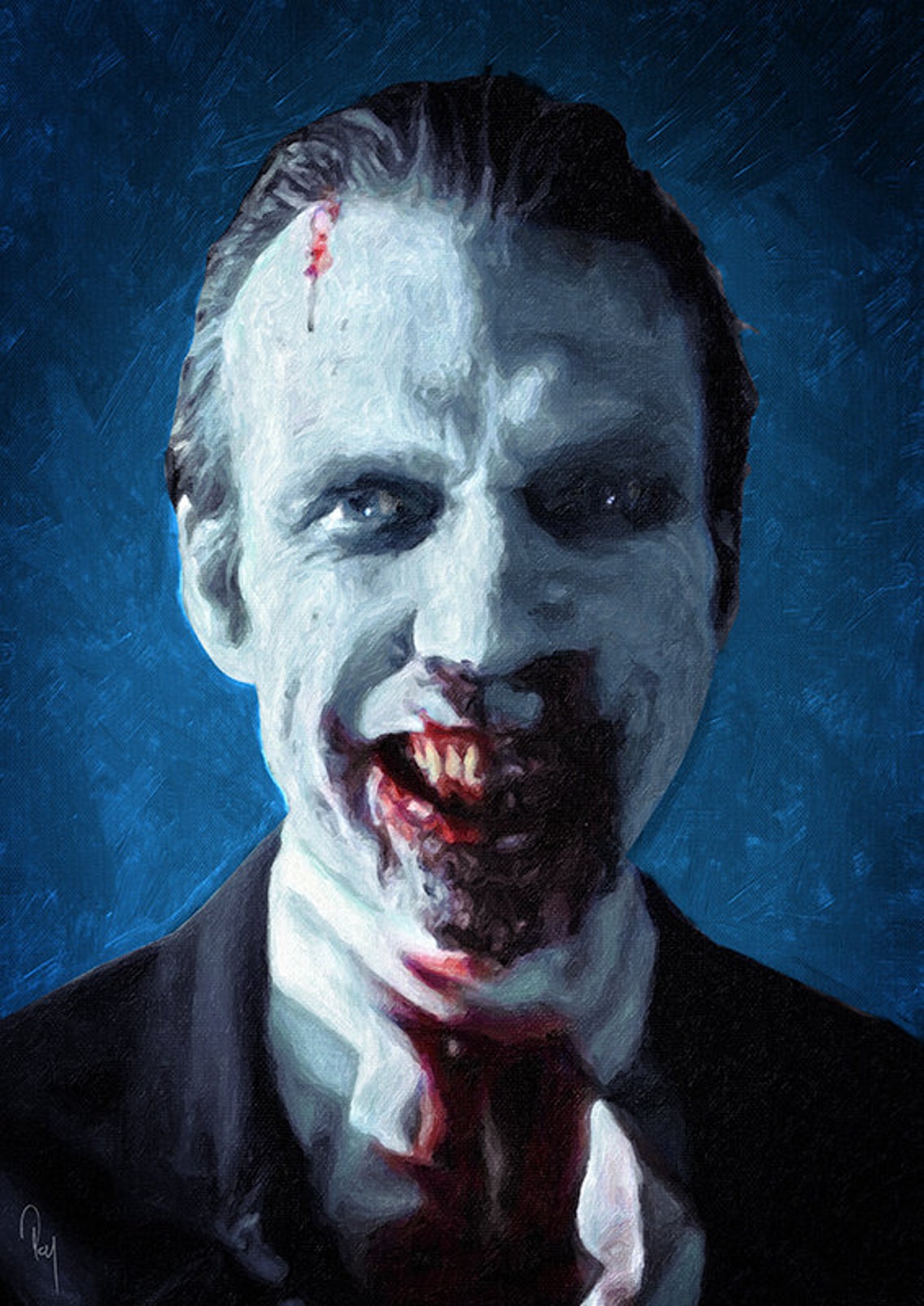 Doom Head Rob Zombie 31 Painting Horror Art Movie | Etsy