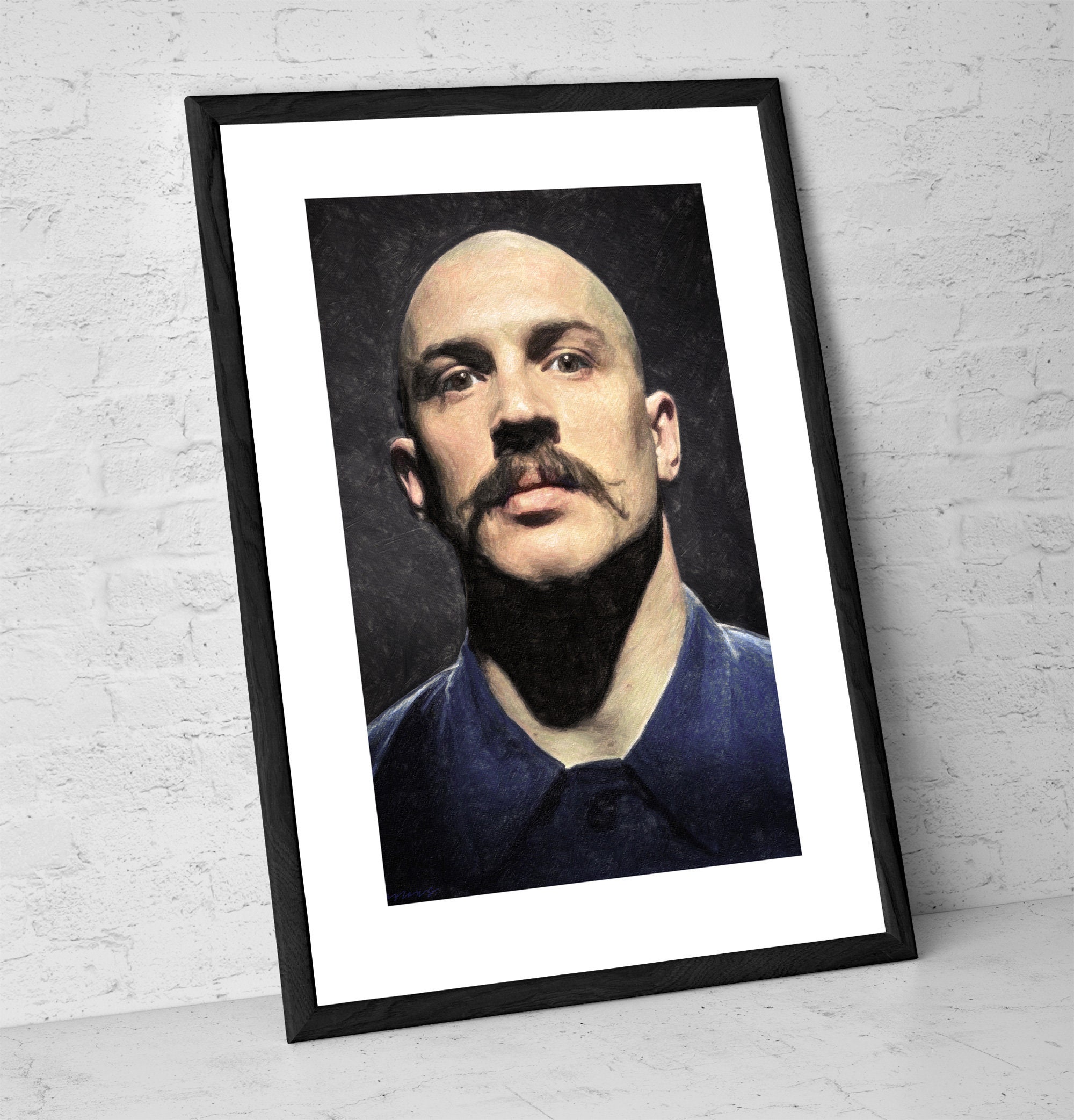 Bronson Painting Portrait Movie Art Print Tom Hardy | Etsy