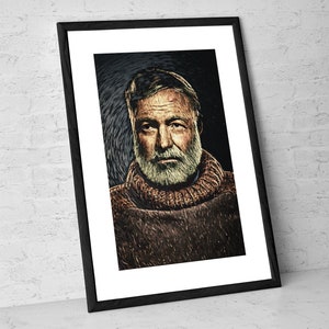 Ernest Hemingway - Ernest Hemingway Poster - Literary Gifts ...