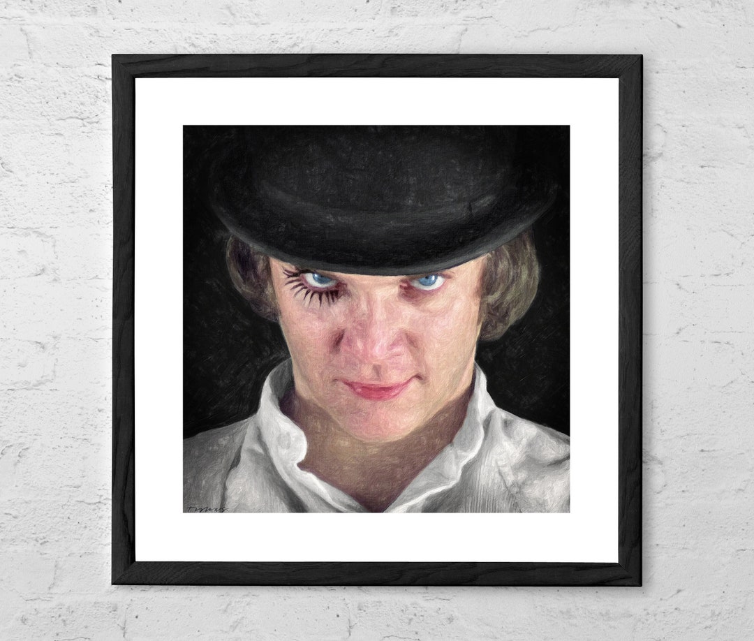 Alex Delarge Painting Art Print A Clockwork Orange Unique Artwork Movie ...
