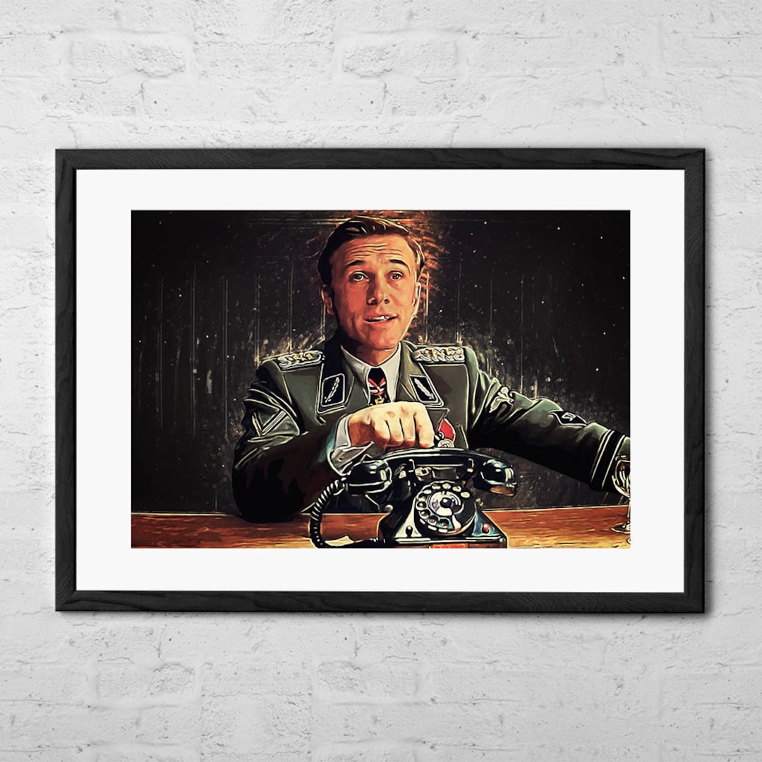 Hans Landa - Illustration - Art Print - Inglourious Basterds ...