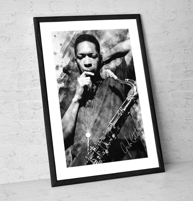 John Coltrane - John Coltrane Art Print - John Coltrane Poster - Jazz ...