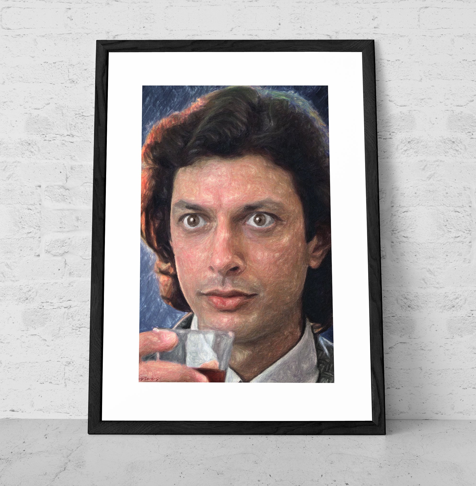Jeff Goldblum as Seth Brundle the Fly Movie Art Painting Art Print Jeff ...