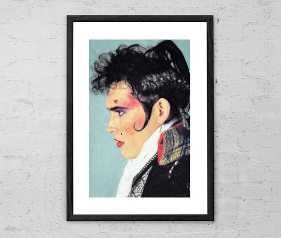 Adam Ant Adam Ant Painting Adam and the Ants Adam Ant | Etsy