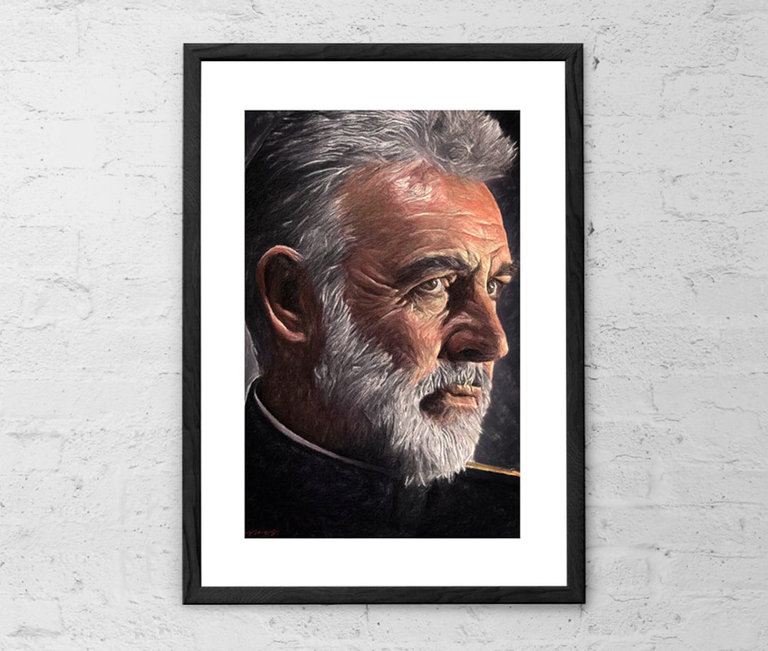 Sean Connery as Marko Ramius - Painting - Art Print - the Hunt for Red ...