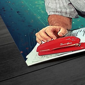 Milton - Office Space - Illustration - Movie Poster - Red Stapler ...