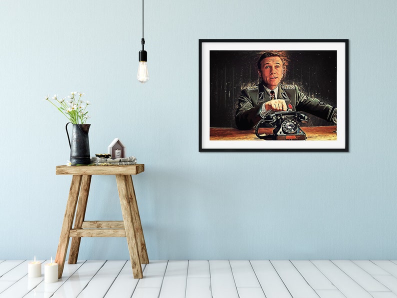 Hans Landa - Illustration - Art Print - Inglourious Basterds ...
