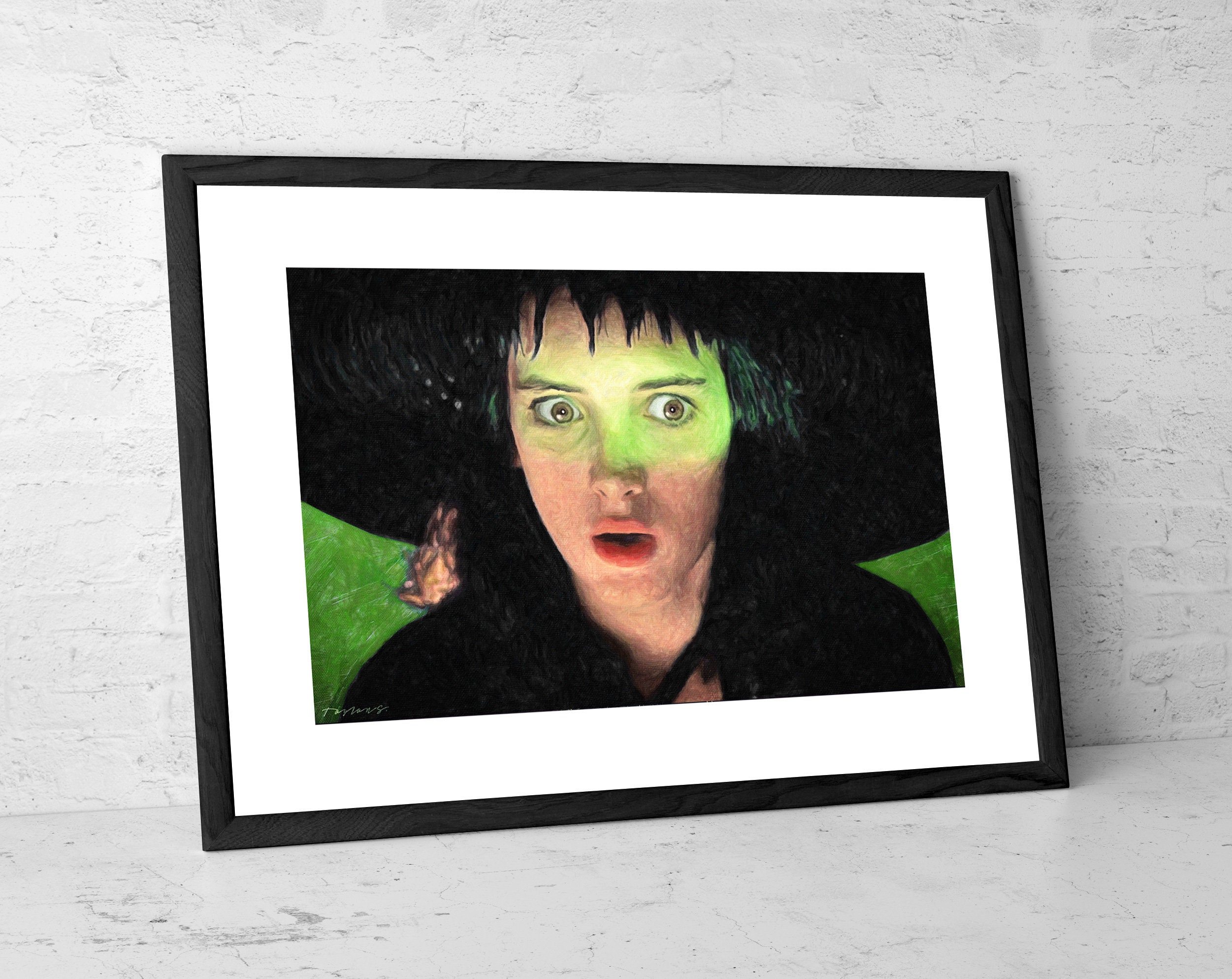 Lydia Deetz Beetlejuice Painting Movie Poster Tim Burton Winona Ryder ...