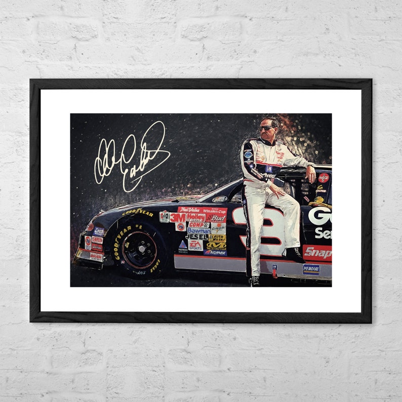 Dale Earnhardt Sr - Illustration - Nascar - Nascar Gifts - Nascar Wall ...