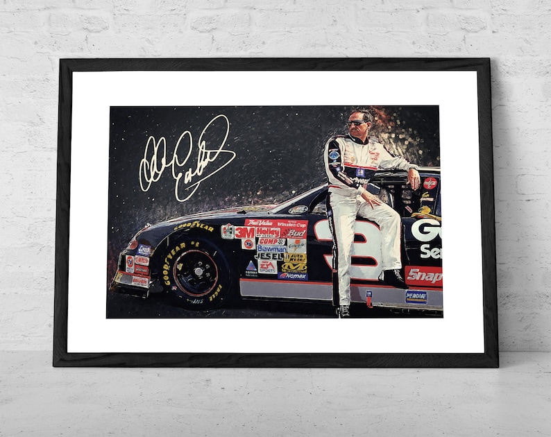 Dale Earnhardt Sr - Illustration - Nascar - Nascar Gifts - Nascar Wall ...