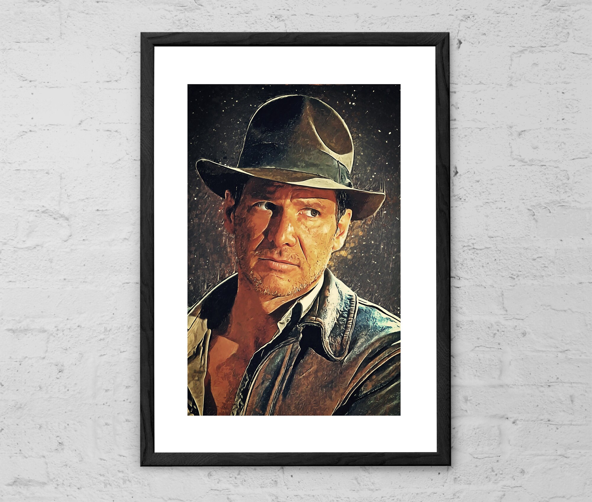 Indiana Jones Illustration Art Print Indiana Jones Poster Movie Wall ...