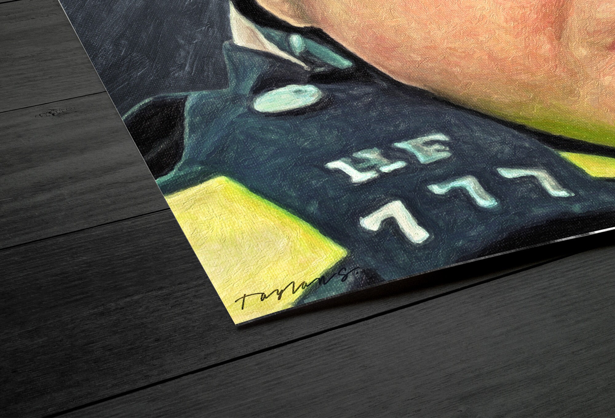 Nicholas Angel Painting Art Print Hot Fuzz Unique Movie Artwork Simon ...
