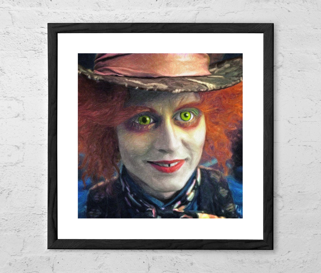 Mad Hatter - Painting - Alice in Wonderland - Johnny Depp - Mad Hatter ...