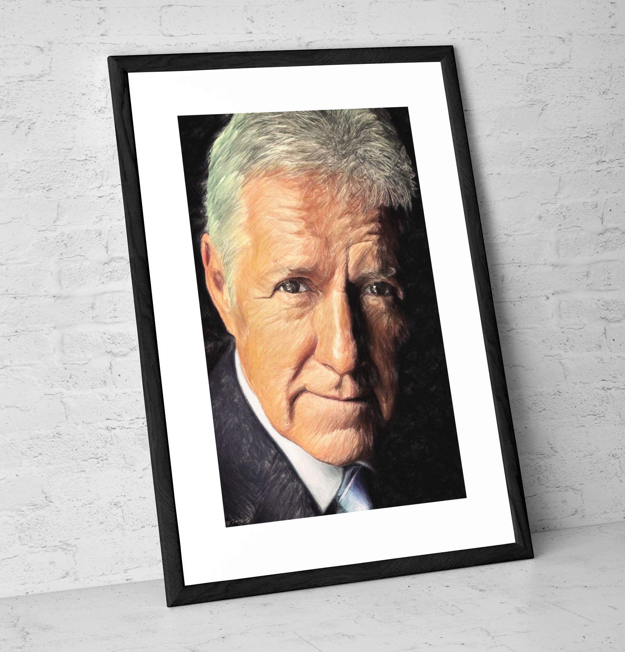 Alex Trebek - Painting - Art Print - Jeopardy - Alex Trebek Poster ...