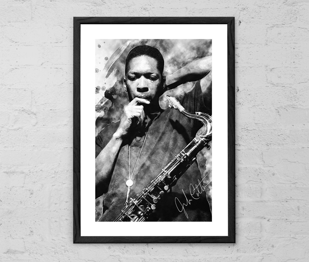 John Coltrane - John Coltrane Art Print - John Coltrane Poster - Jazz ...