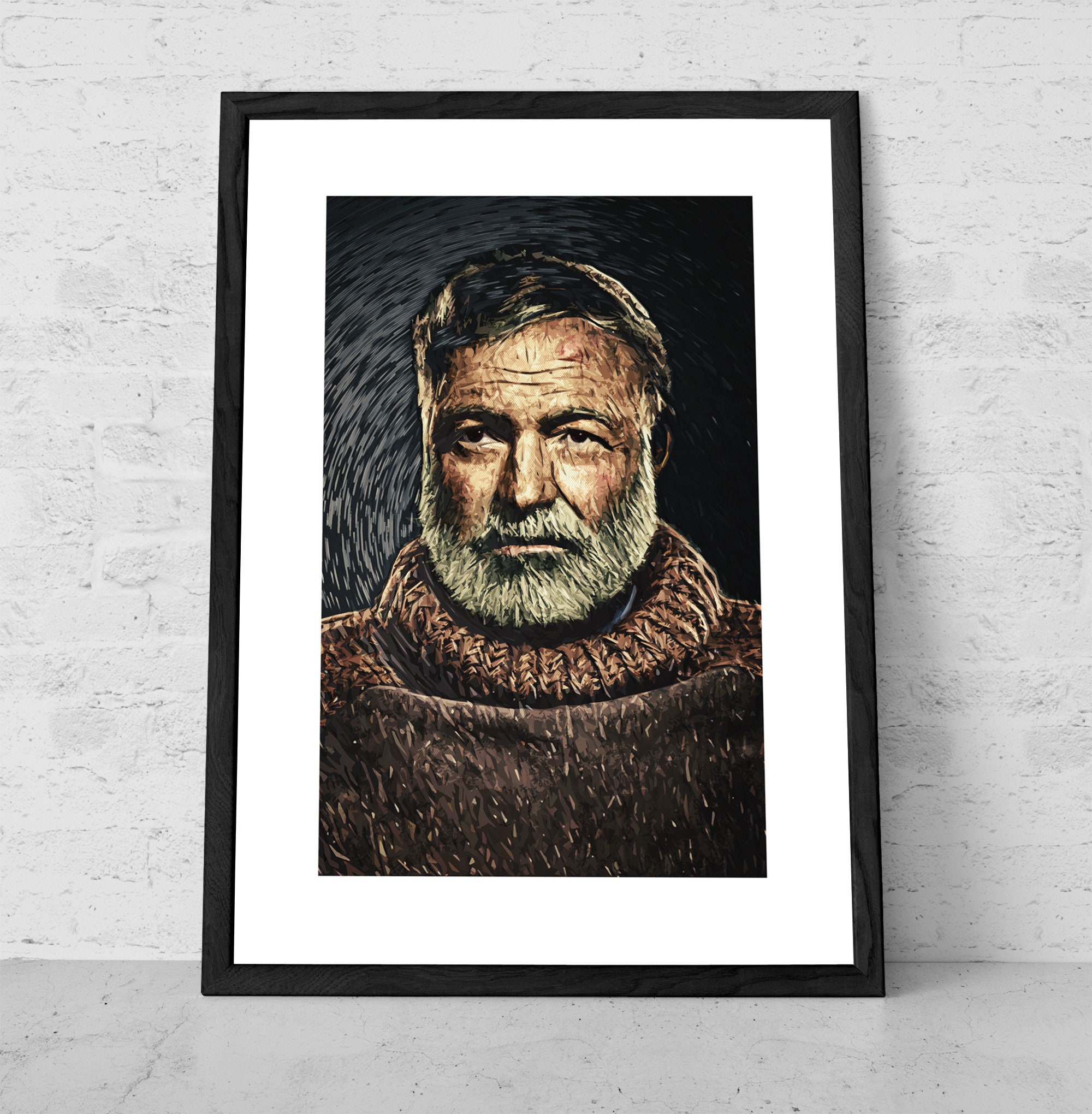 Ernest Hemingway Ernest Hemingway Poster Literary Gifts | Etsy