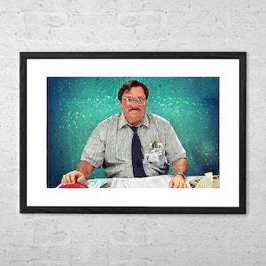 Milton - Office Space - Illustration - Movie Poster - Red Stapler ...