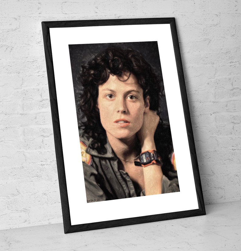 Ellen Ripley Painting Alien Movie Art Print Sigourney - Etsy