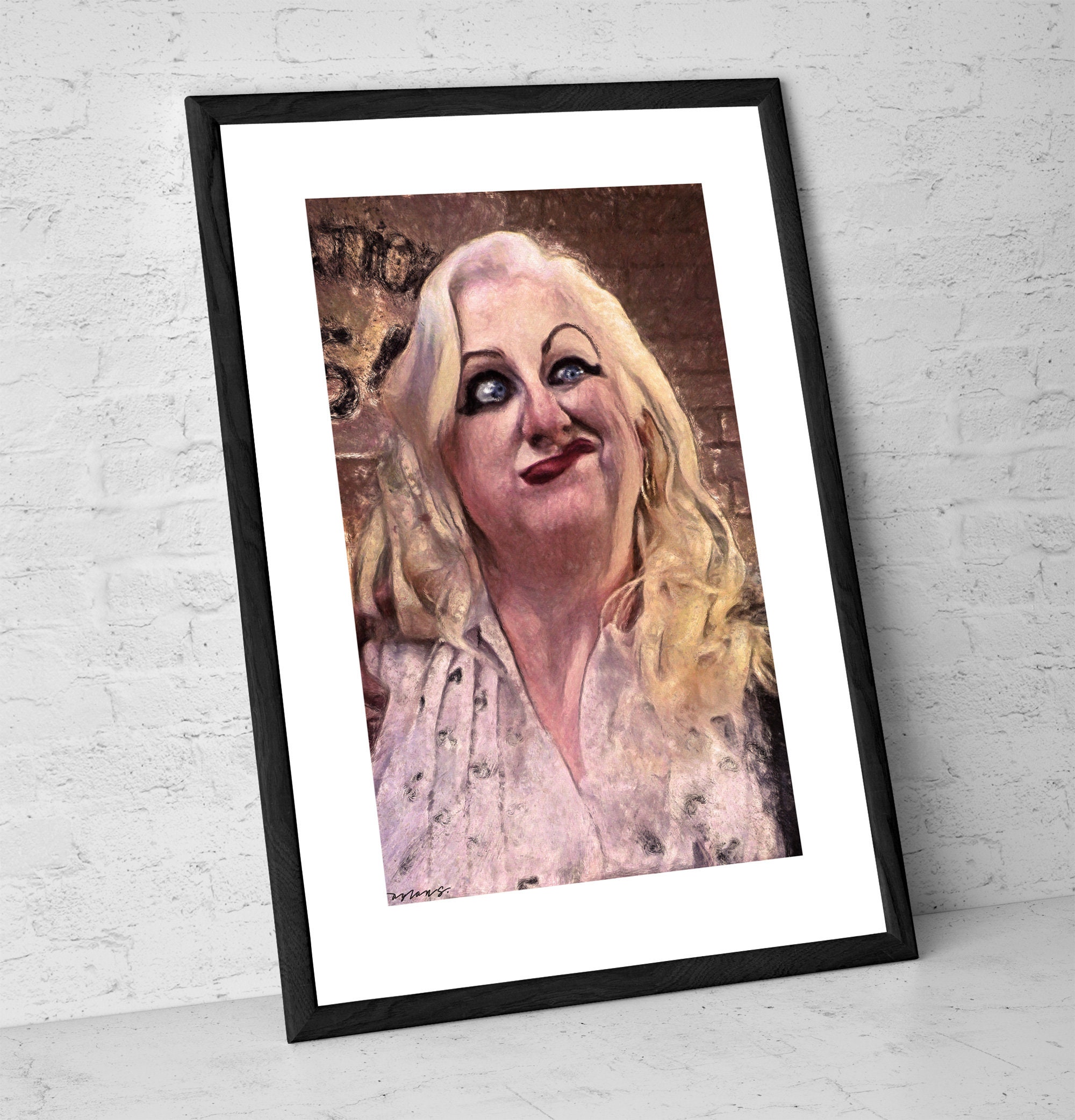 Hatchet Face - Painting - Cry Baby - Movie Art Print - Kim Mcguire ...