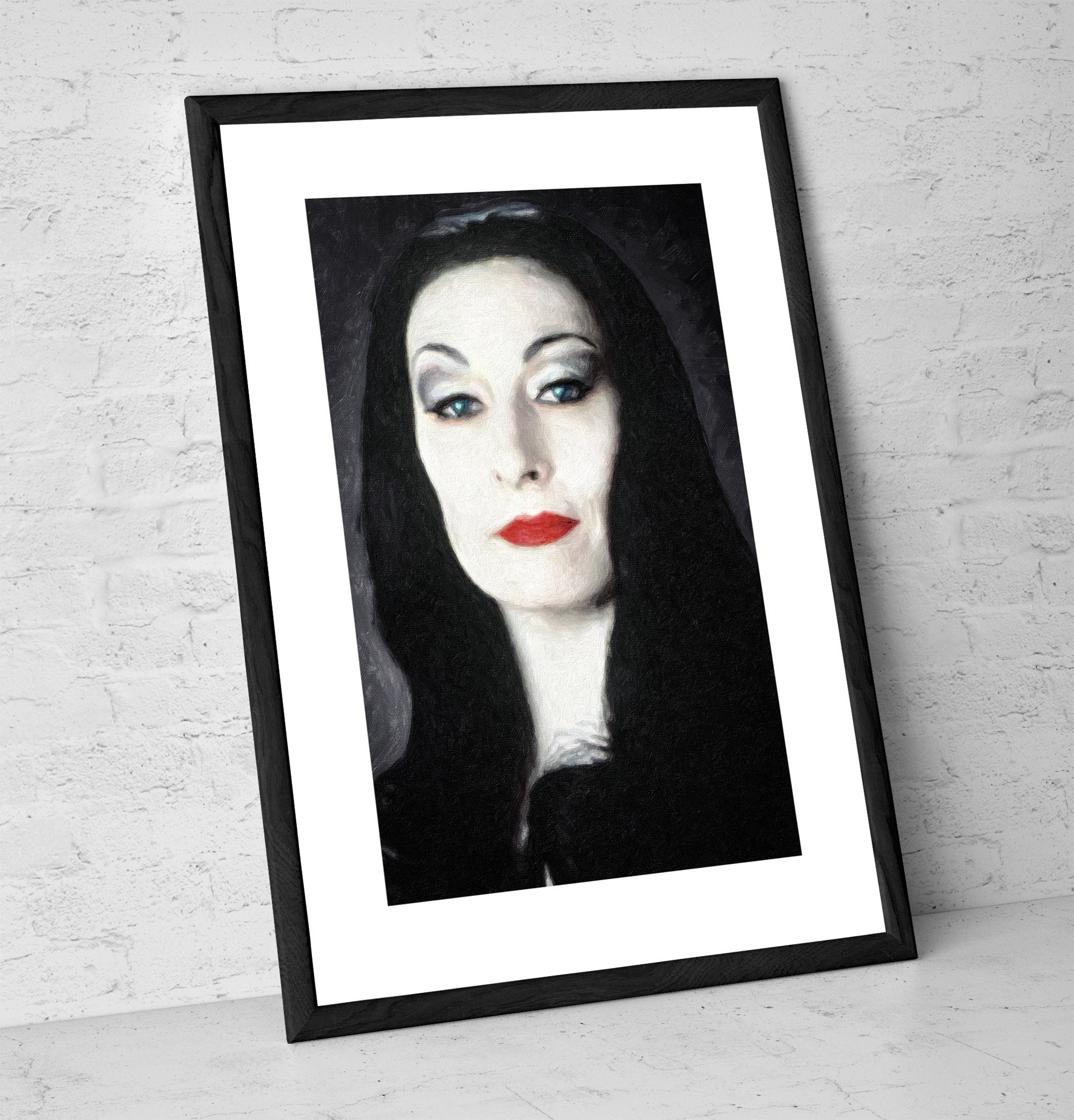 Morticia Addams - the Addams Family - Painting - Movie Poster - Horror ...