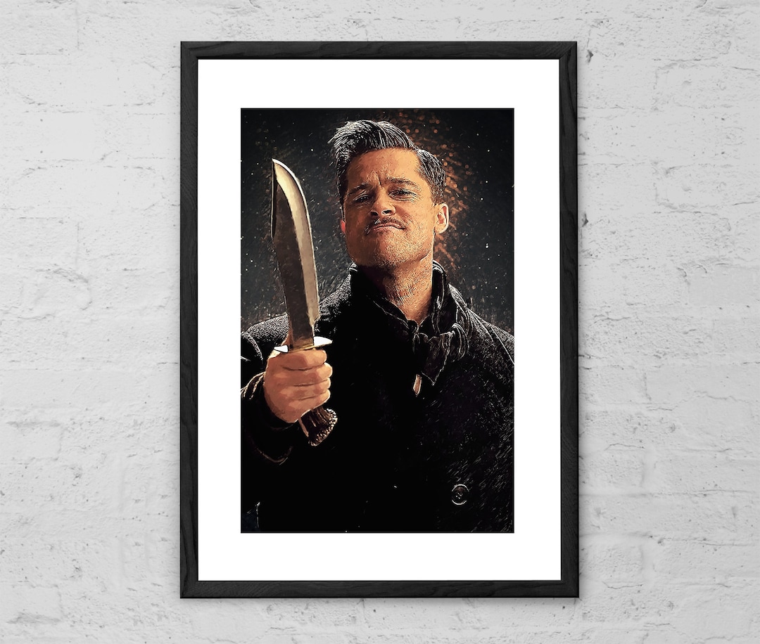 Lt Aldo Raine - Illustration - Inglourious Basterds - Movie Art Print ...