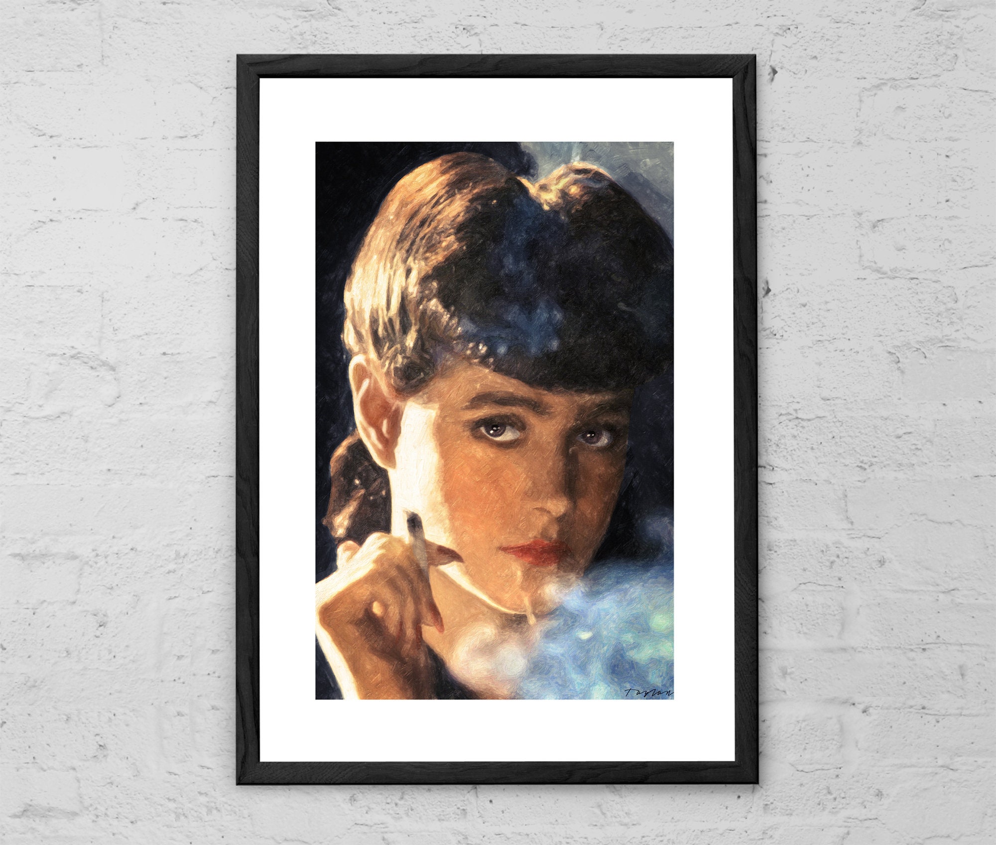 Rachael Blade Runner Painting Sean Young Science Fiction Sci Fi Movie ...