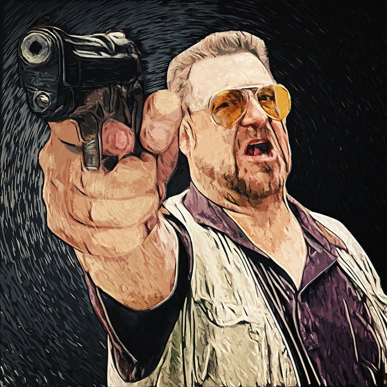 Walter Sobchak - Big Lebowski - Big Lebowski Poster - Big Lebowski Art ...
