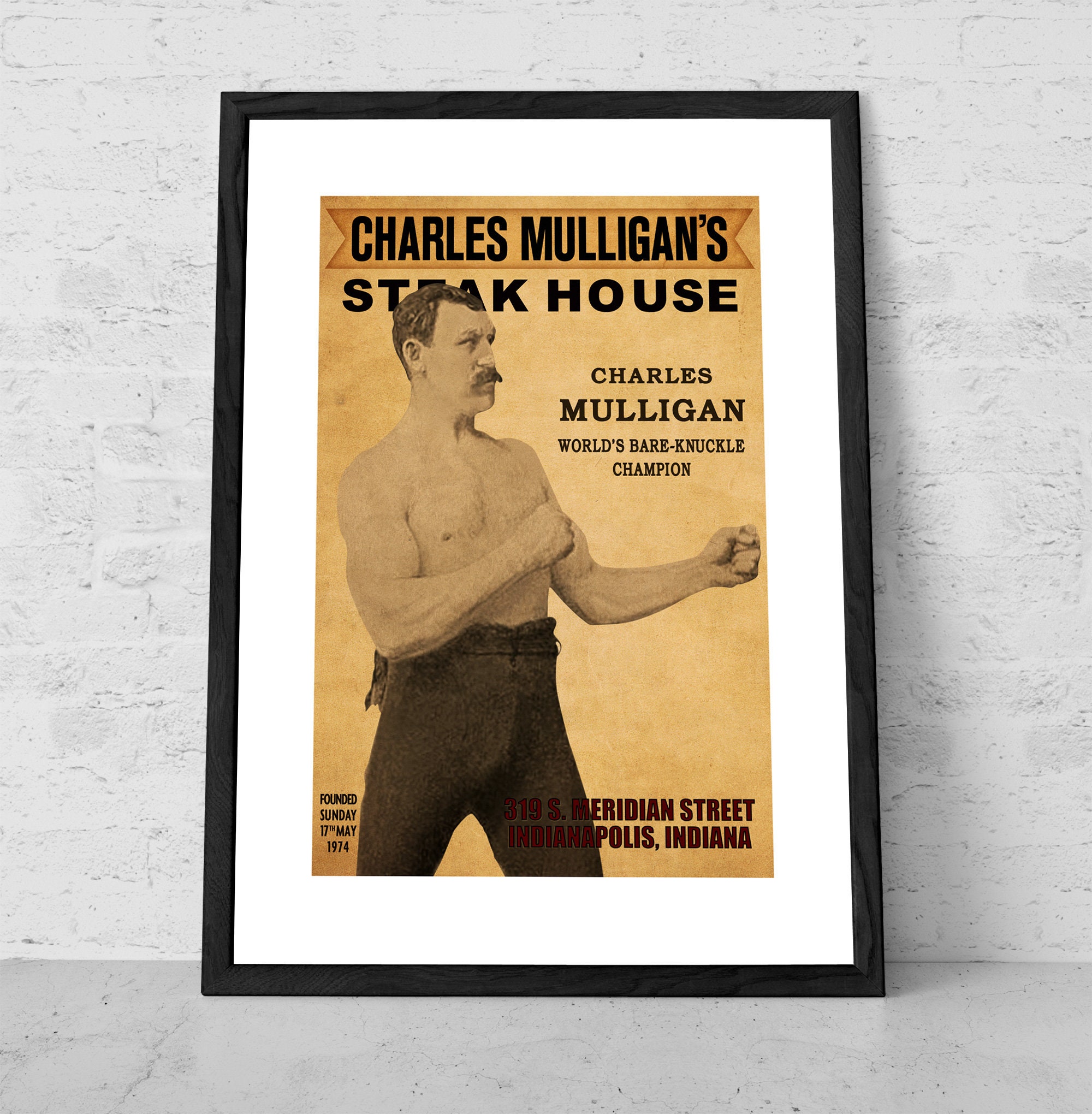 Ron Swanson Steak House Art Print Parks and Recreation Poster Charles ...