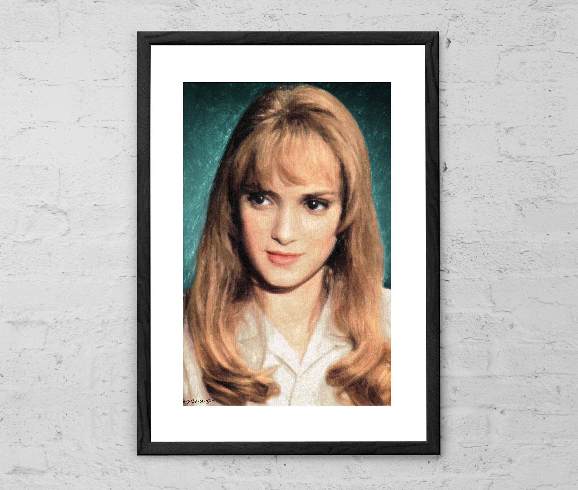 Kim Boggs - Painting - Edward Scissorhands - Winona Ryder - Tim Burton ...