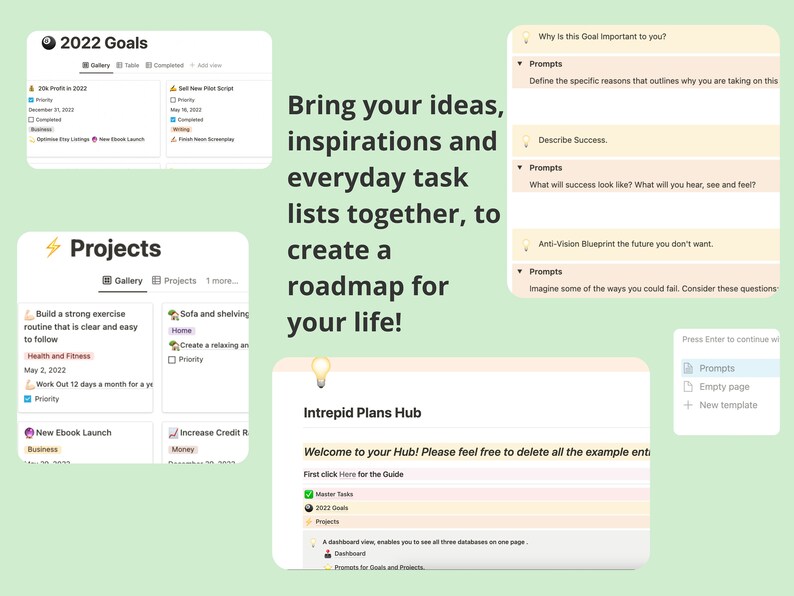 Notion Template ADHD Notion Template Daily Planner Notion Etsy Finland
