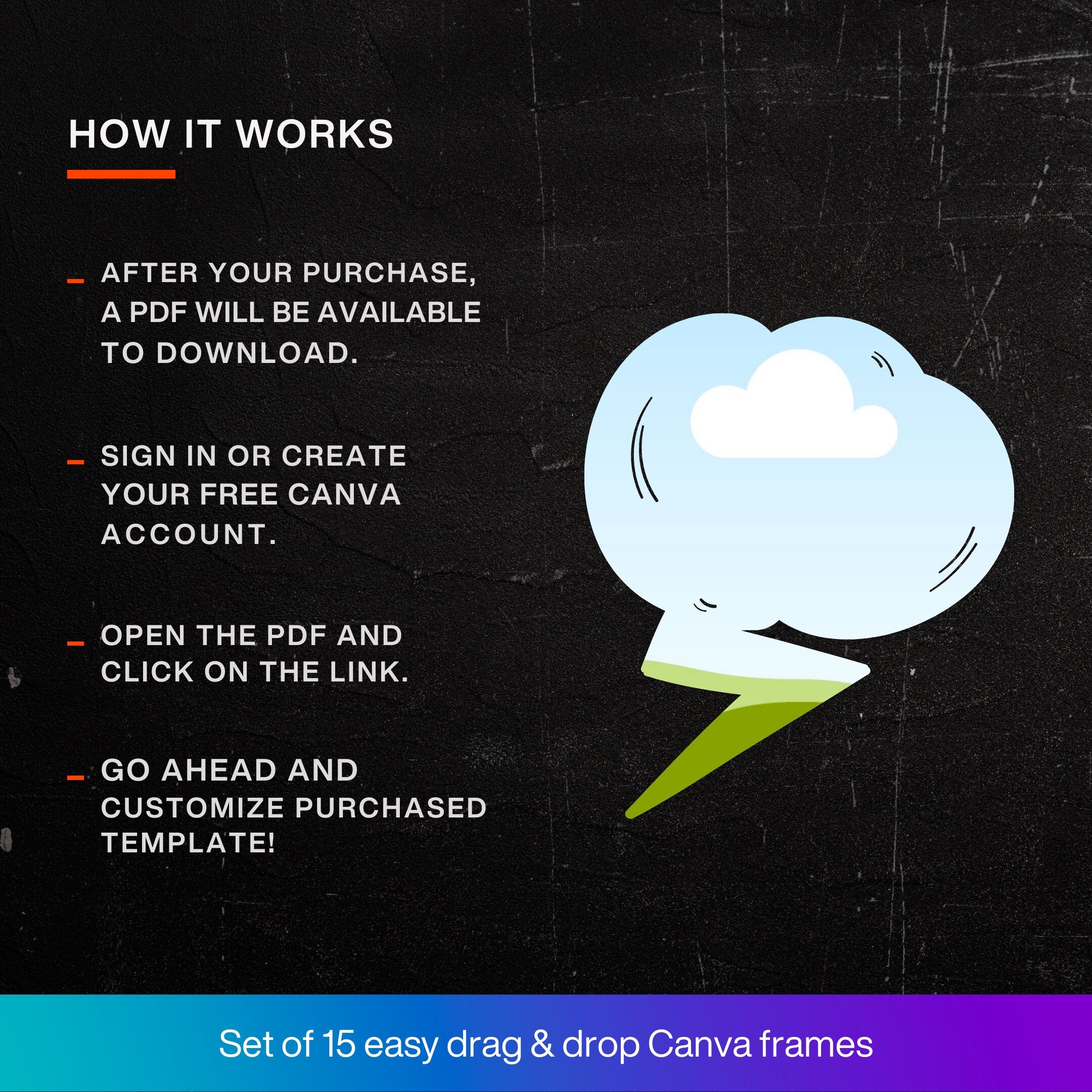 Editable Canva Frame Template Bundle, Drag and Drop Your Own Design ...