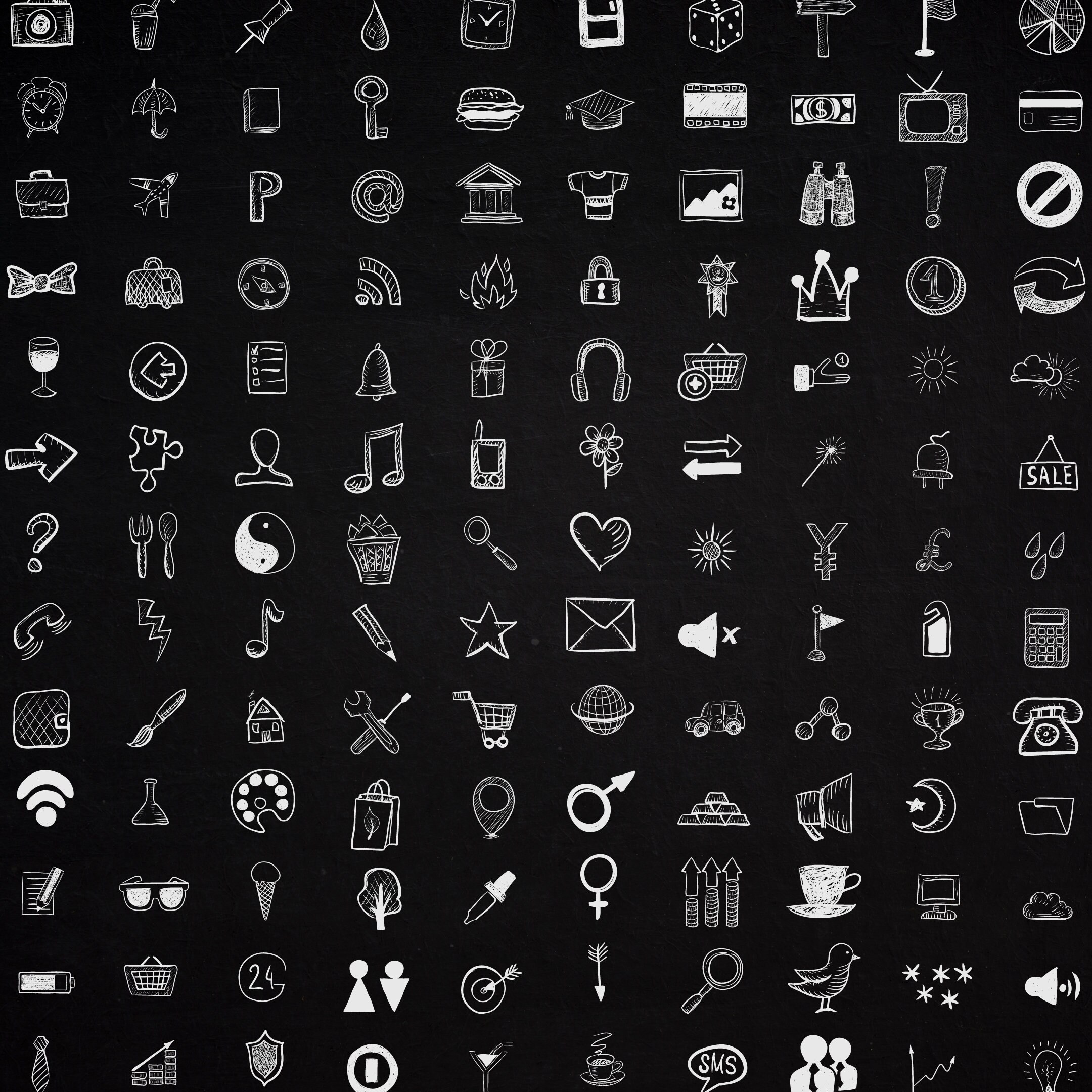 Business Clipart Icons, Hand Drawn Business Icon Pack, Editable SVG ...