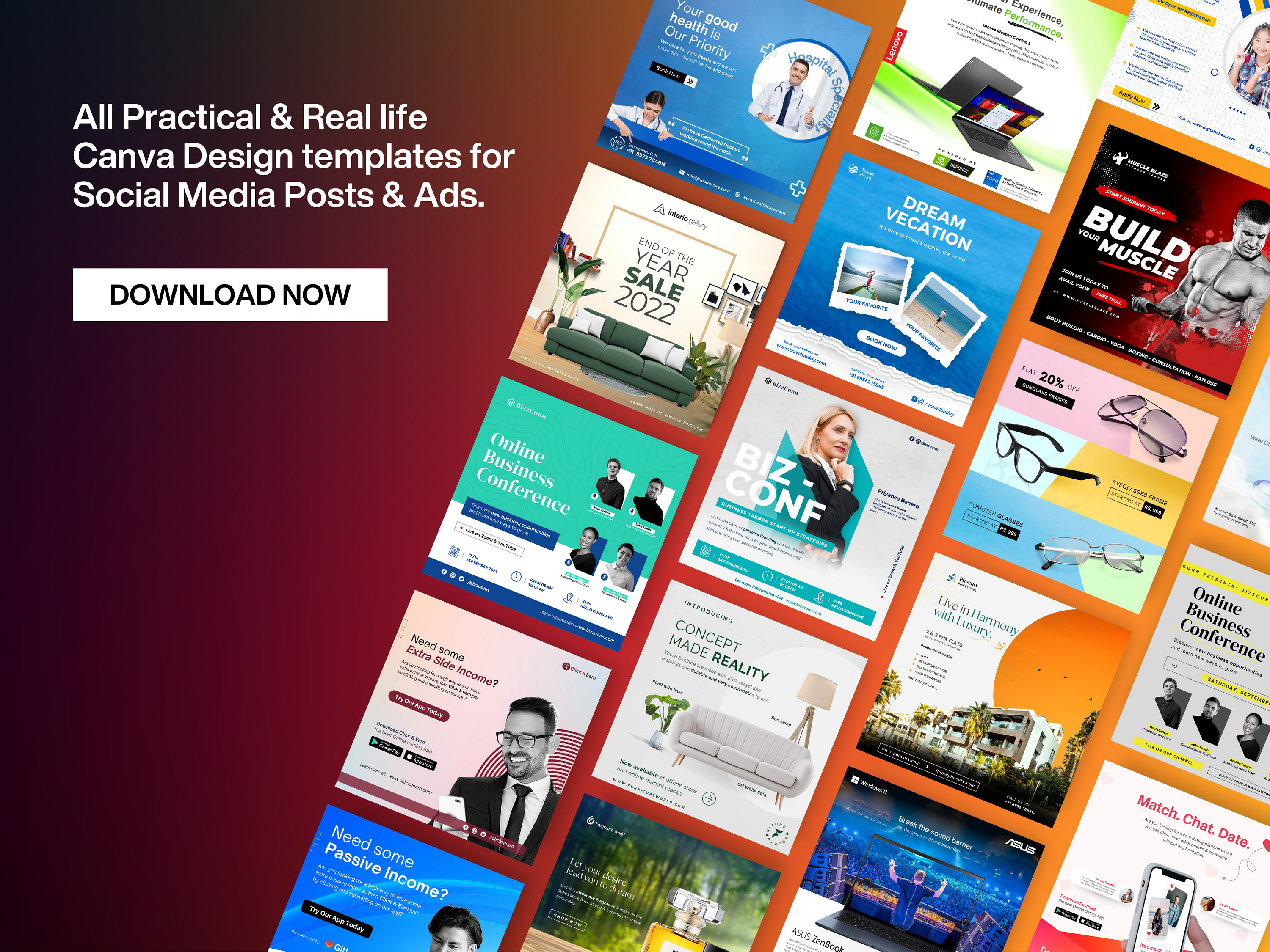 Buy Editable Social Media Ad Canva Templates, Editable Instagram Canva ...