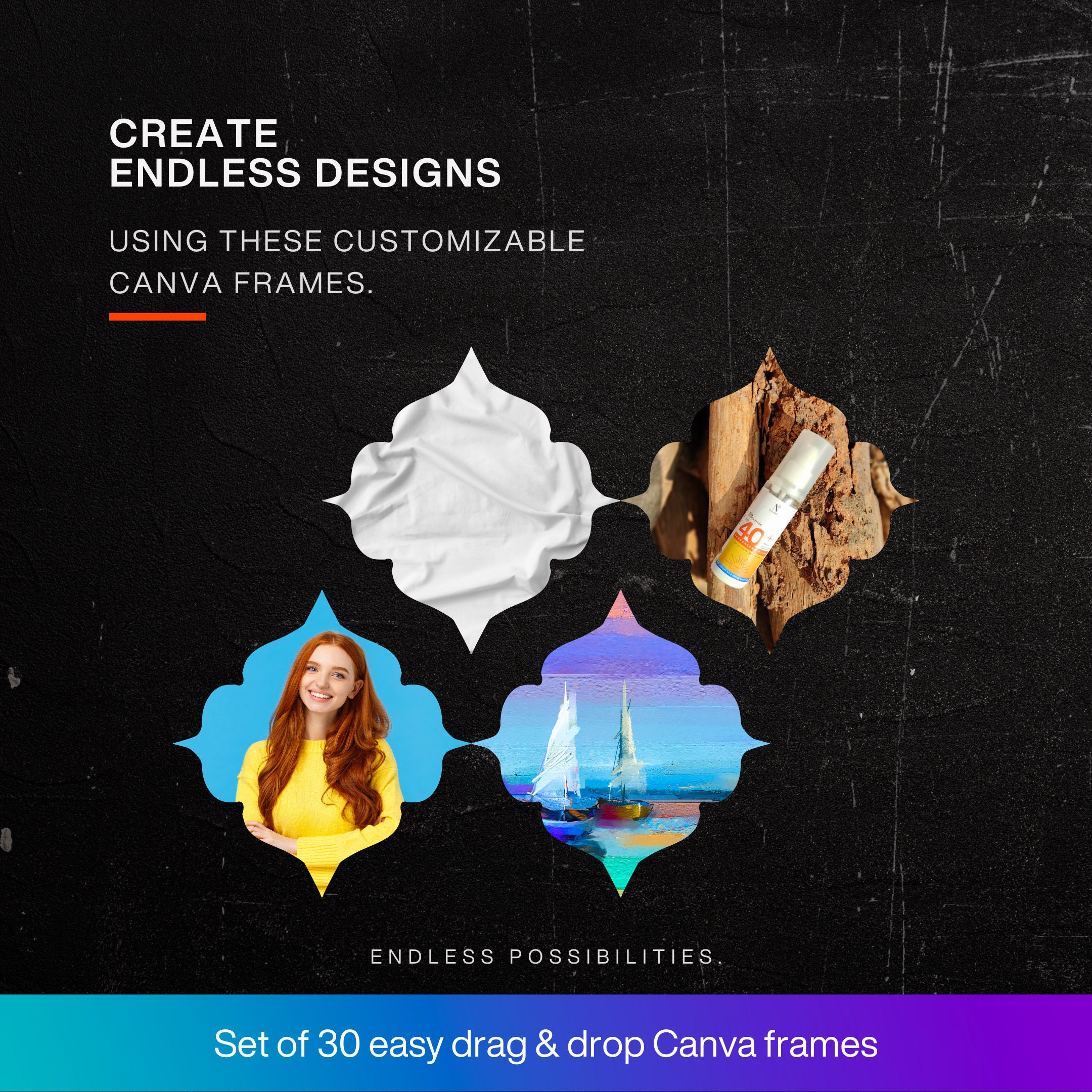 Editable Canva Frame Template Bundle, Luxury Royal Islamic Canva Frames ...