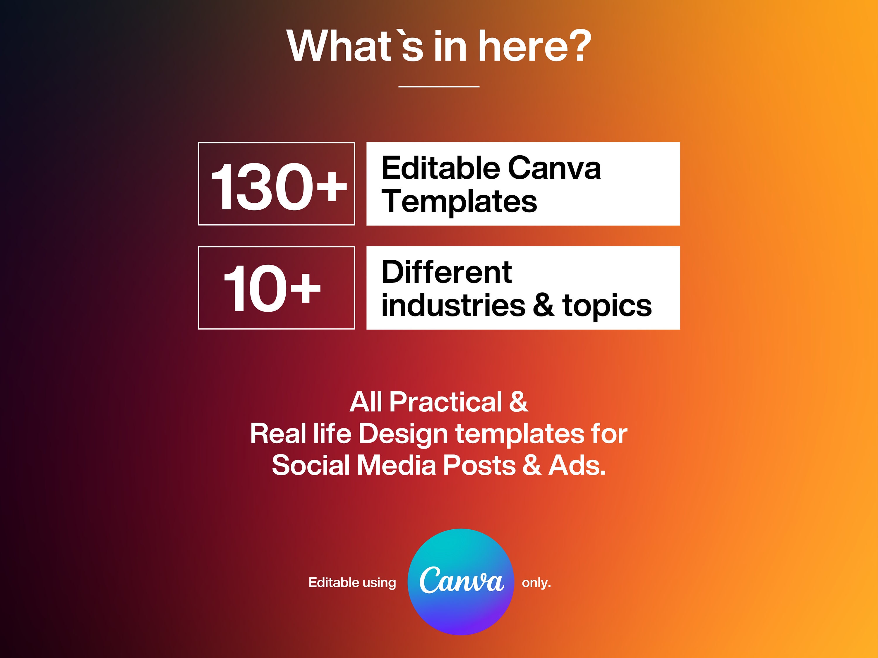 Buy Editable Social Media Ad Canva Templates, Editable Instagram Canva ...