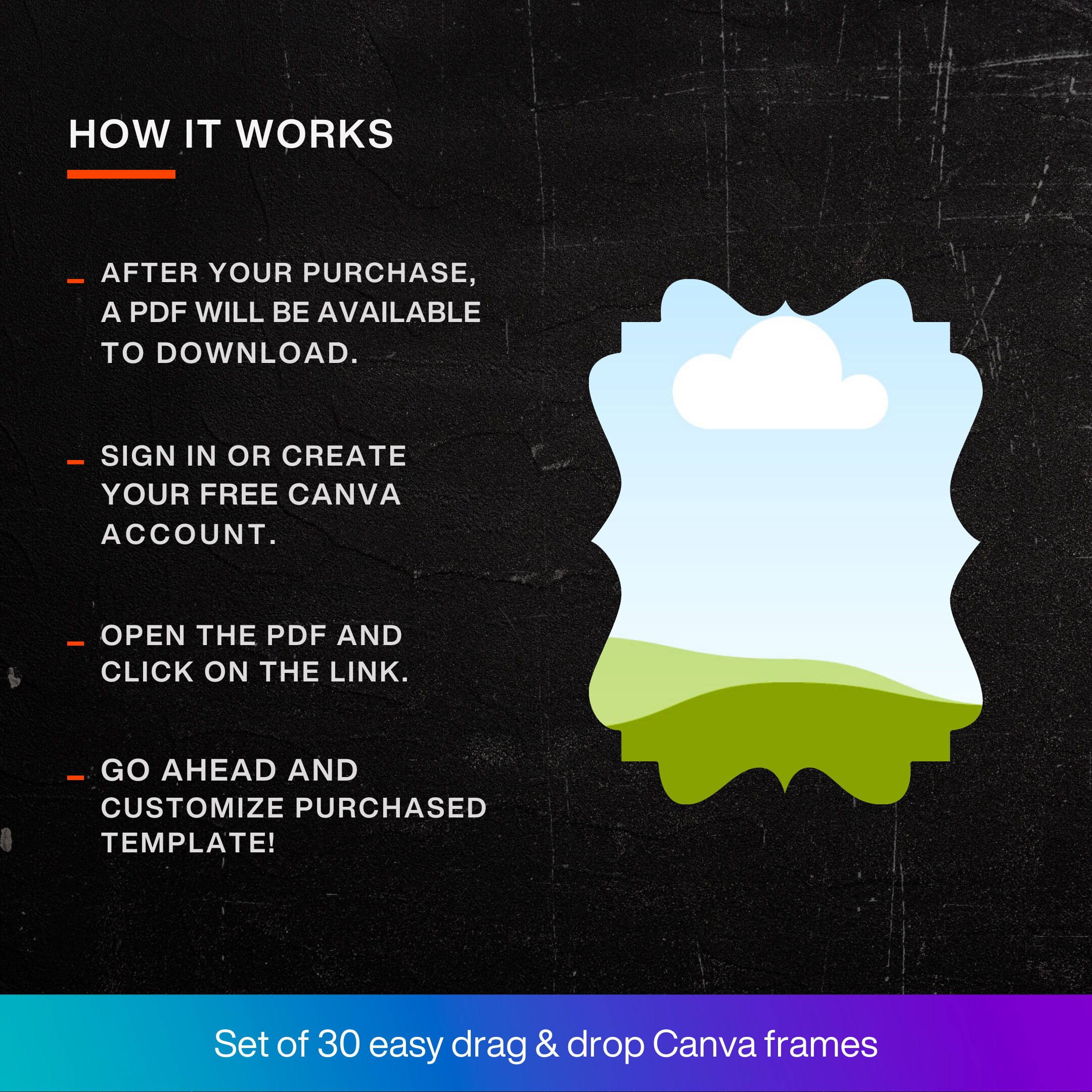 Editable Canva Frame Template Bundle, Luxury Royal Islamic Canva Frames ...